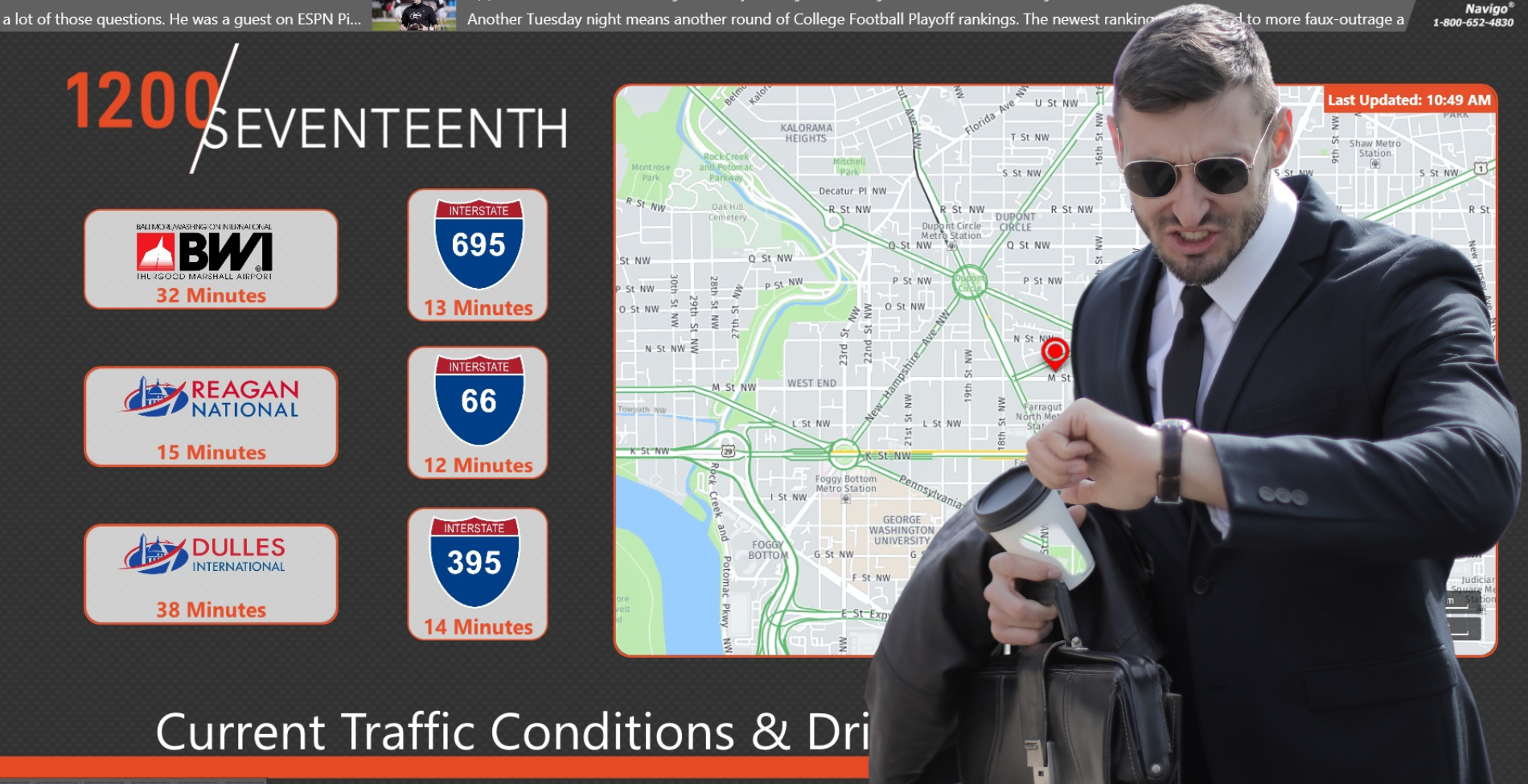 Navigo® TransitAccess® Real-Time Transit Screens